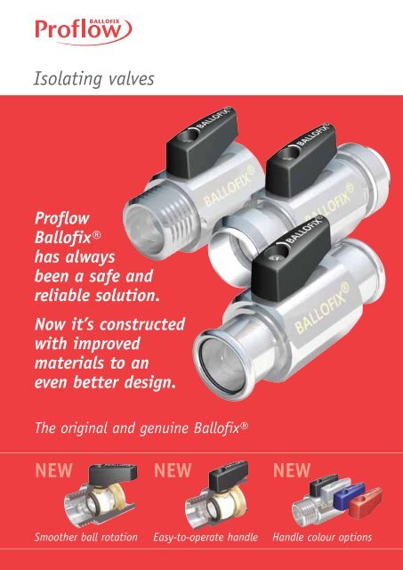 Proflow Ballofix Isolating Valves