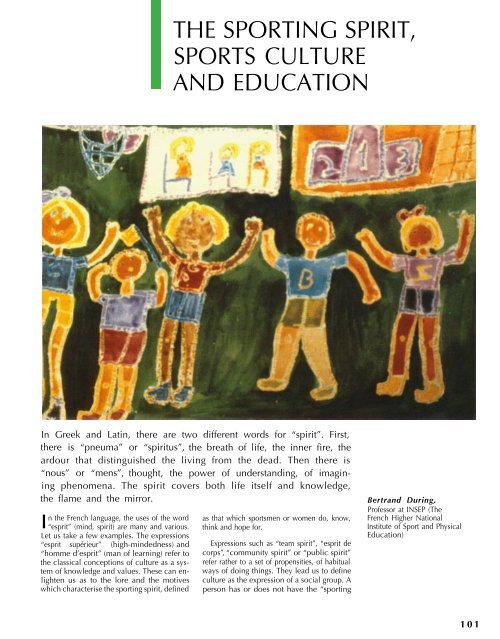 The sporting spirit, sports culture and education. - LA84 Foundation