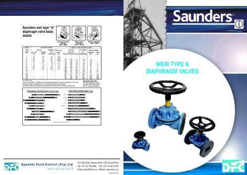 Weir Type 'A' Diaphragm Valve - Under Construction