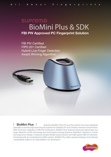 BioMini Plus & SDK - Suprema
