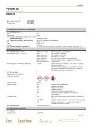 Varnostni list - Lex