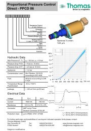 Proportional Pressure Control Direct - PPCD 04 - Thomas Magnete