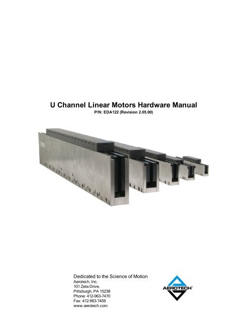 U Channel Linear Motors Hardware Manual - Motion Control ...