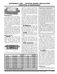 HAMTRONICSÂ® R451 UHF FM RECEIVER ... - Hamtronics Inc.