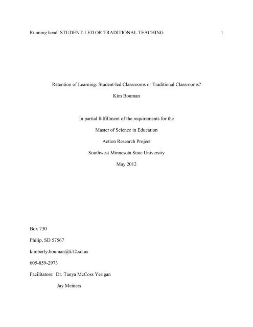 Kim Bouman - Southwest Minnesota State University