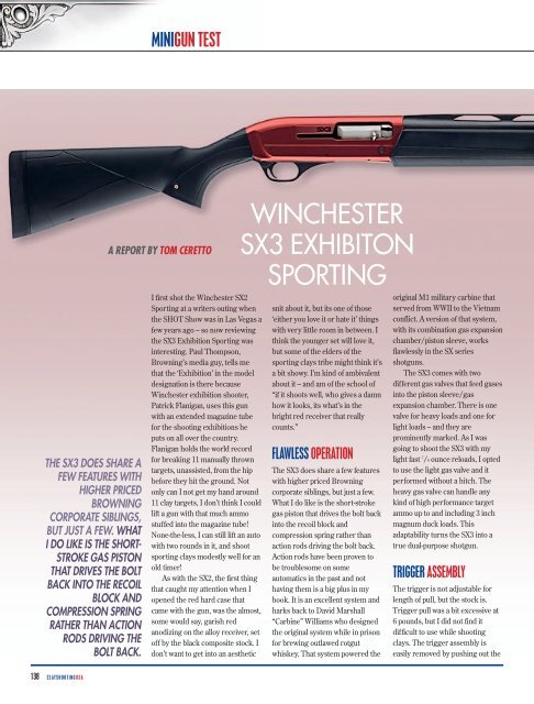 Winchester Sx3 Shotgun Specifications