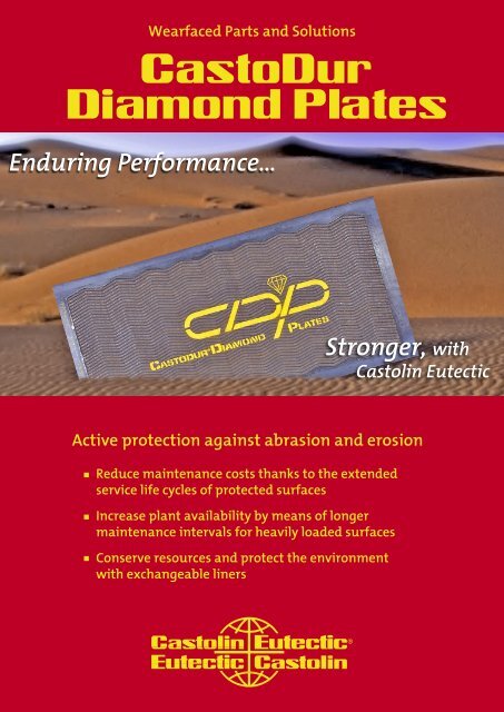 For more information please download our CDP ... - Castolin Eutectic