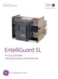 SEN Plus Low Voltage Switchgear - GE Industrial Systems