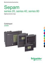 catalog protection relay sepam 40 datasheet - Schneider Electric