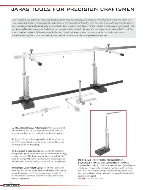 JARAS TOOLS FOR PRECISION CRAFTSMEN