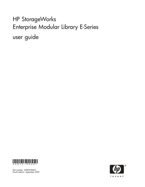EML E-Series user guide - Business Support Center - Hewlett Packard