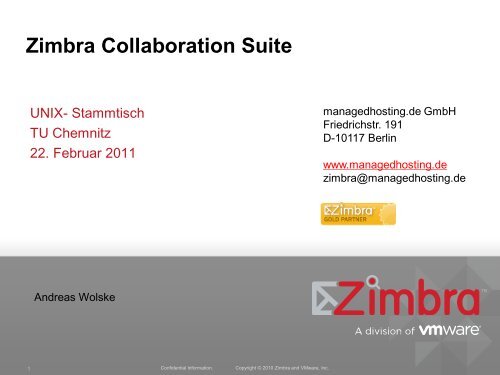 Zimbra Overview