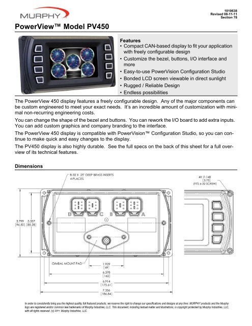 PowerView™ Model PV450 - VDO Marine