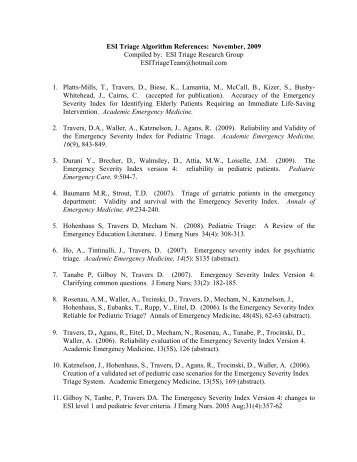 Appendix B. ESI Triage Algorithm, v.4 - Vcall.com