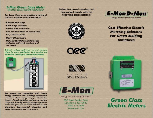 Green Meter Application Flyer - E-Mon