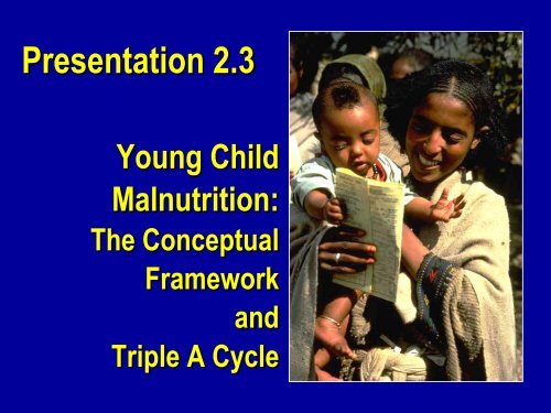 Conceptual framework malnutrition - Linkages Project Conceptual framework malnutrition - Linkages Project