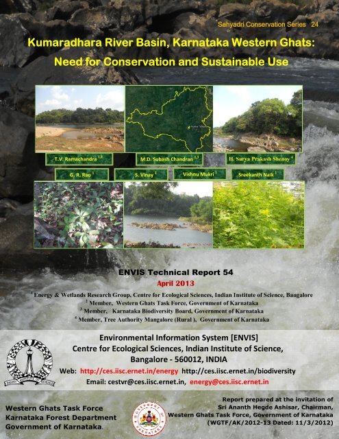 Kumaradhara River Basin, Karnataka Western Ghats - CES (IISc ...