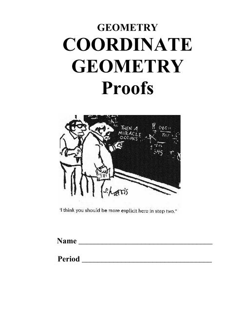 COORDINATE GEOMETRY Proofs - White Plains Public Schools
