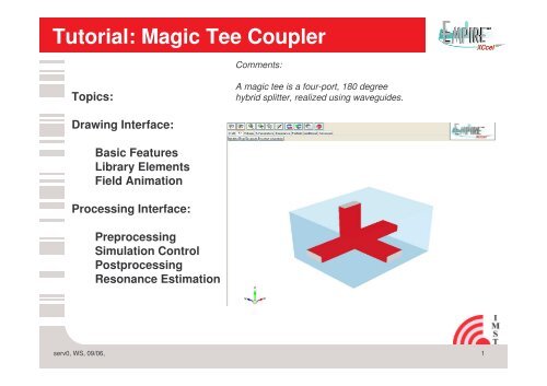 Tutorial: Magic Tee Coupler - Empire