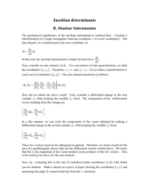 Jacobian Determinant 