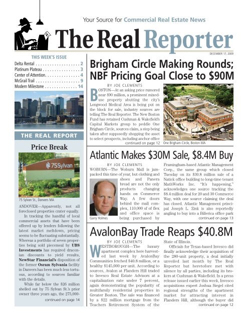 The Real Reporter - Boston Realty Advisors