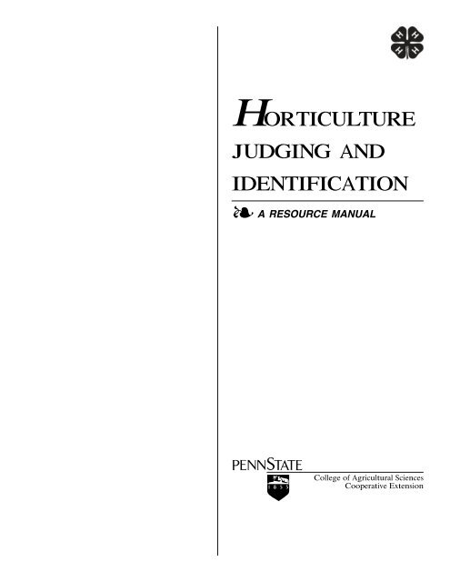 B0750A Horticulture Judging and Identification - Penn State Extension