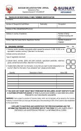 Declaration form - BA.com