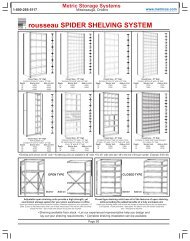 Extension Ladders - Metric Storage Systems