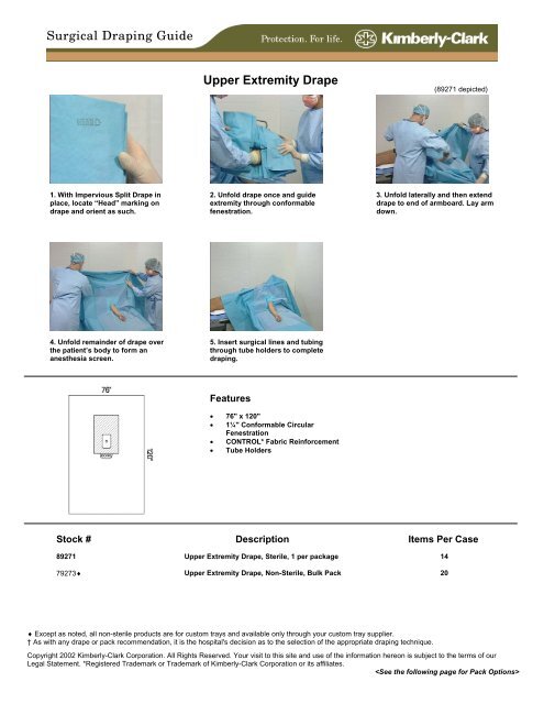 Upper Extremity Drape Surgical Draping Guide