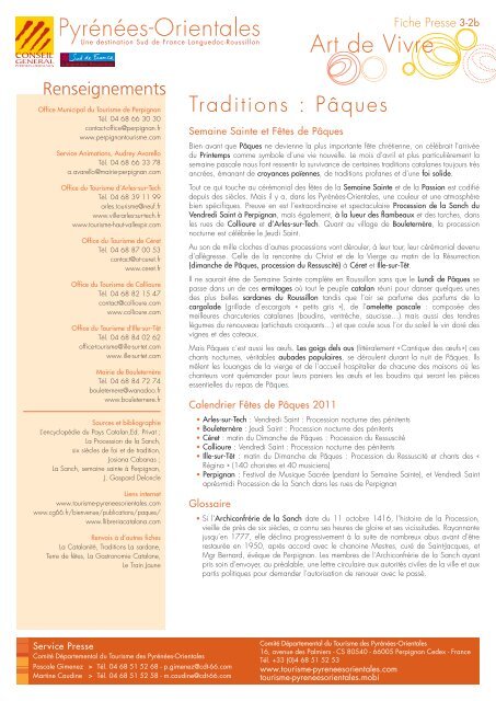 La Semaine Sainte et les fêtes de Pâques - Pyrénées Orientales