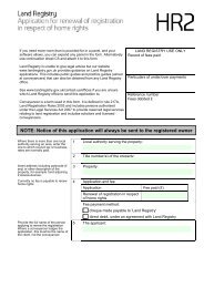 Form CH1 â Legal charge of registered estate - Land Registry
