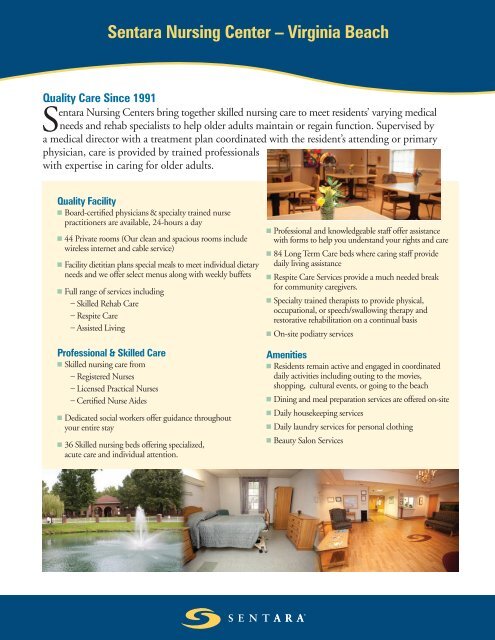 Sentara Nursing Center â Virginia Beach - Sentara.com