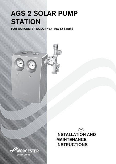 AGS 2 SOLAR PUMP STATION - Gas Appliance Guide