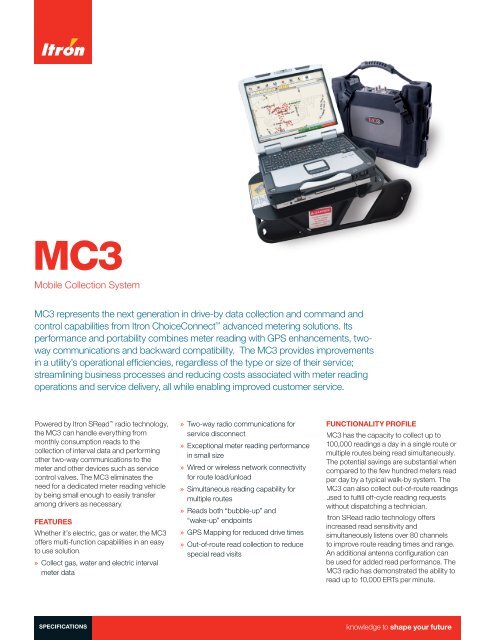 Mobile Collection System MC3 represents the next generation ... - Itron