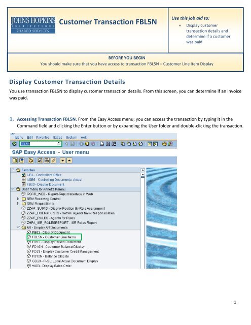 How to check the balance of an account and use FBL5N Transaction?
