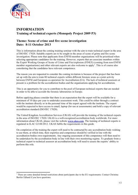 Information technical experts_4 - ENFSI