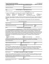 Form SSA-1696-U4 (05-2008) - Social Security