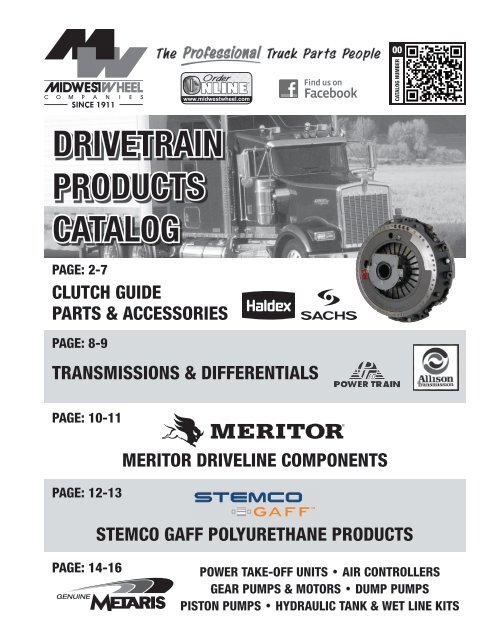 Drivetrain Products Catalog 01/09/2013 - Midwest Wheel Companies
