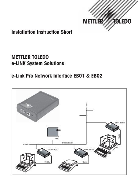 Installation Instruction Short e-LINK System ... - Mettler Toledo