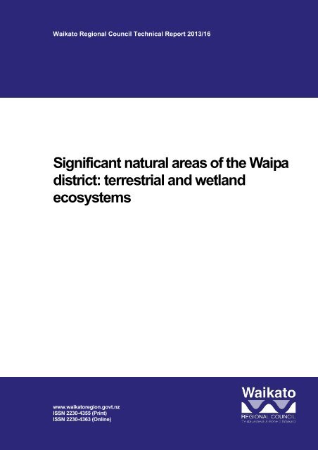 Significant natural areas of the Waipa district - Waikato Regional ...