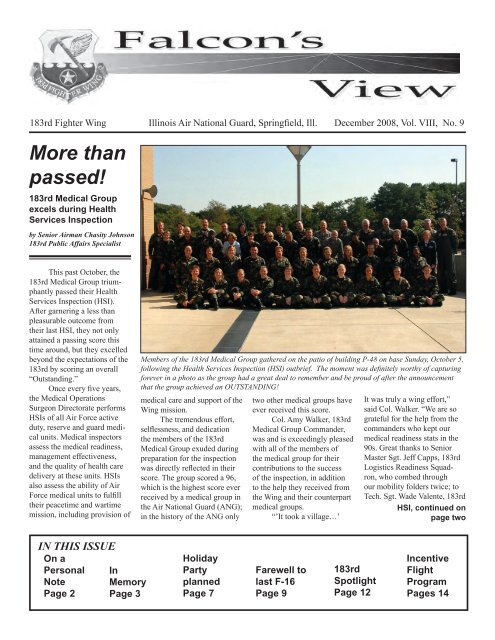 More than passed! - 183rd Fighter Wing, Illinois ANG