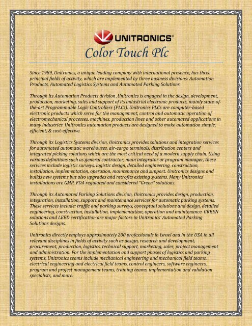 Color Touch Plc