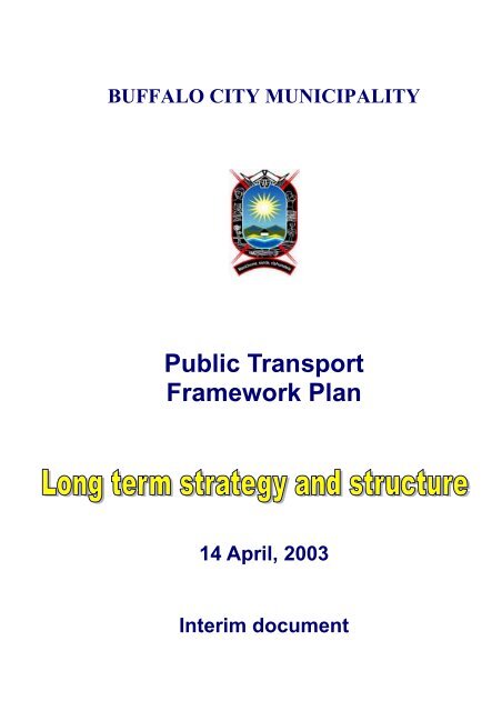 Public Transport Framework Plan - Buffalo City