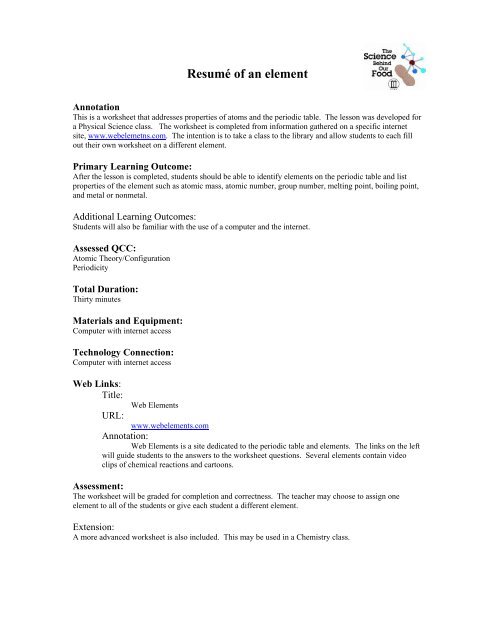 Resume of an Element - haspi