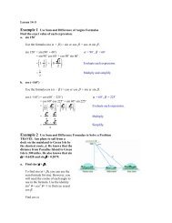 Lecture 35: Section 5.4 Sum and Difference Formulas Formulas for ...