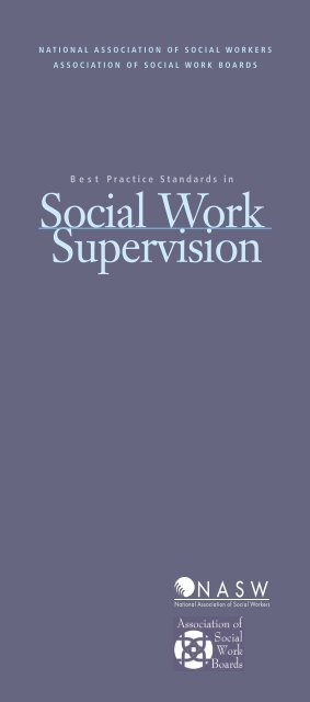 Best Practice Standards in Social Work Supervision - National ...