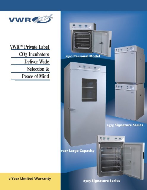 Standard Series VWR CO2 Incubators - AFAB Lab