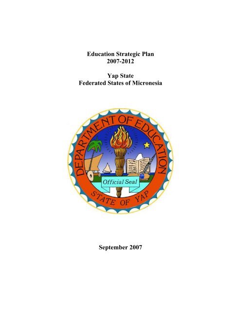 Yap State Education Strategic Plan 2007-2012 - paddle