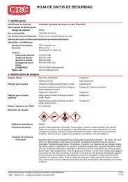 MATERIAL SAFETY DATA SHEET - CRC Industries