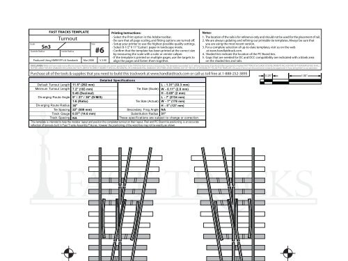 Sn3 Turnout - Fast Tracks